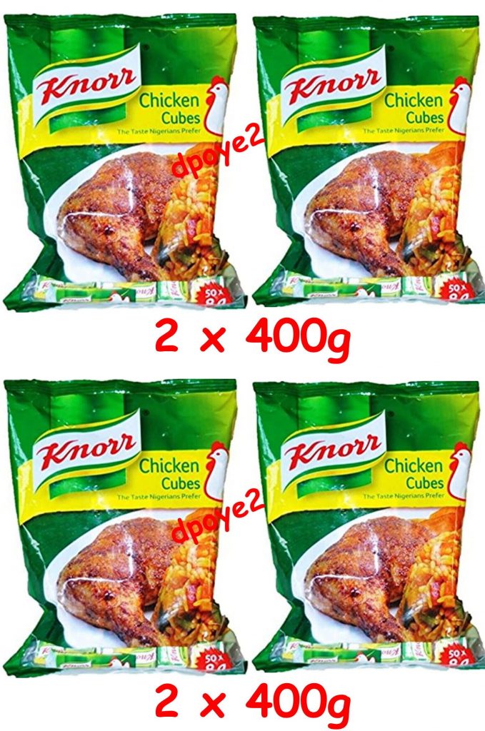 Knorr Chicken Cubes Nigerian (360g) x 4 Seasoning Maggi knorr cubes ...